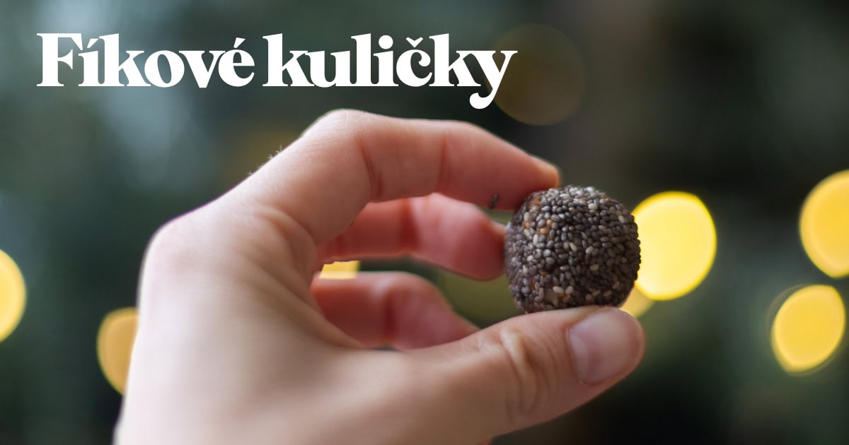 Fíkové kuličky – bezlepkové a zdravé vánoční cukroví