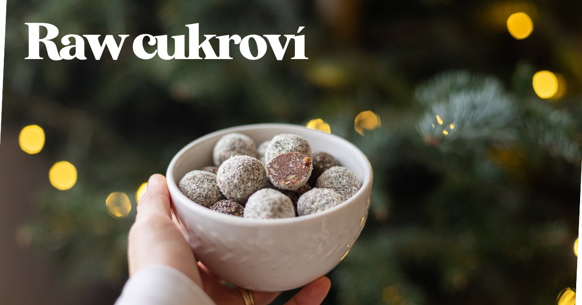 Jednoduché vánoční raw cukroví ze 2 ingrediencí