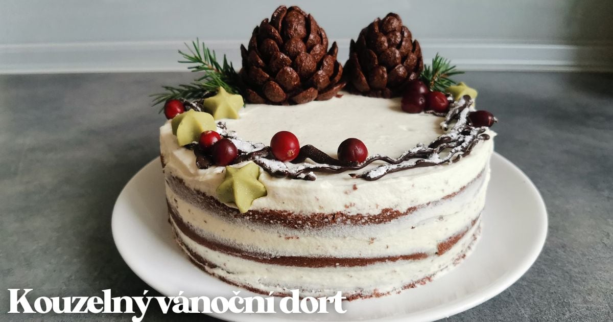 Recept: Kouzelný vánoční dort